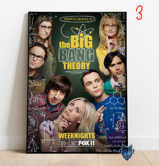 The Big Bang Theory Poster, Johnny Galecki Wall Art, Rolled Canvas ...