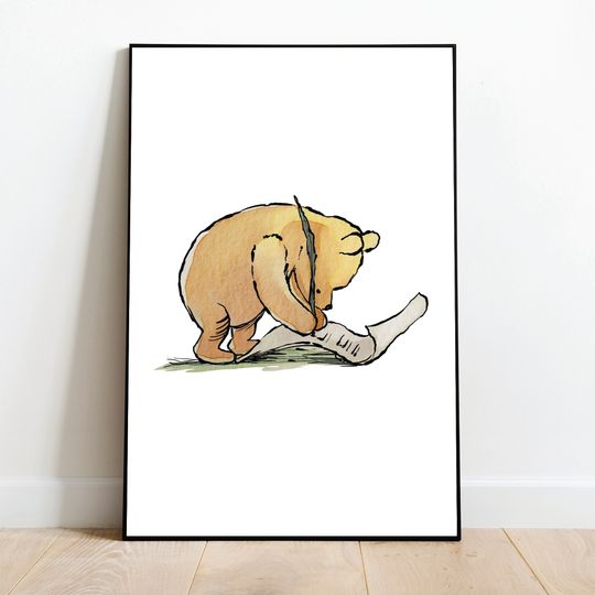 Classic Winnie The Pooh - A Letter From Pooh Bear Premium Matte ...