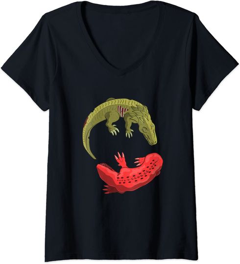 SCP-939 Vs SCP-682 SCP Foundation V-Neck T-Shirt