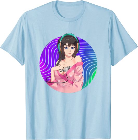 Sexy Gamer Chic Babe Hentai Aesthetic Vaporwave Anime T Shirt
