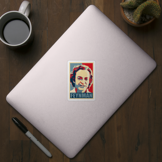 Richard Feynman - Feynman - Sticker
