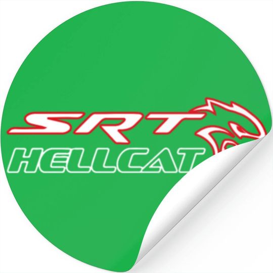 Dodge Challenger Hellcat SRT Supercharged HEMI Mot Stickers