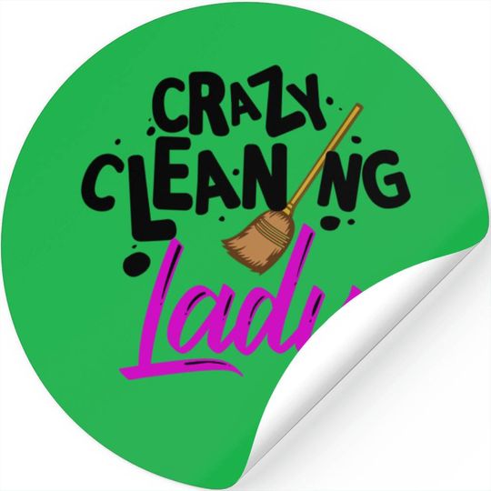 Cleaning Lady Housekeeping Sticker