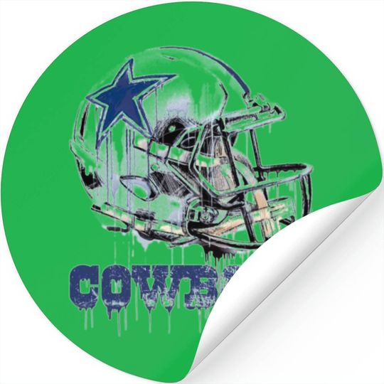 Dallas Cowboys Drip Helmet Sticker