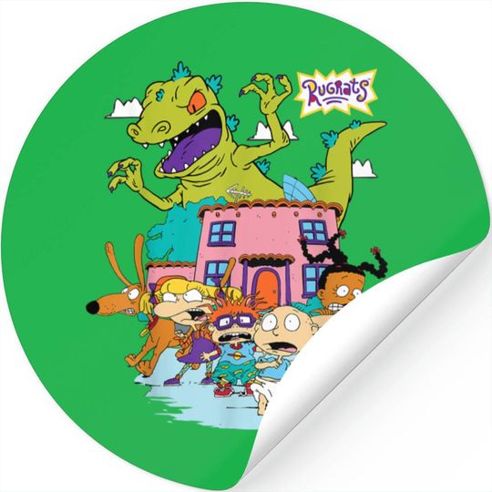 Rugrats Sticker Rugrats Running Away From Reptar
