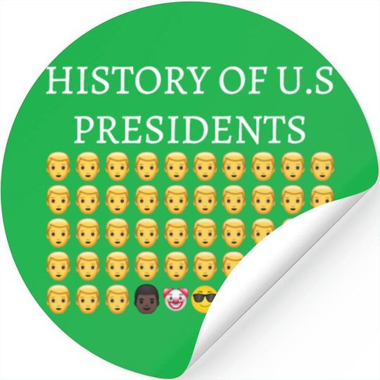 History Of US Presidents 46th Cool President Stickers