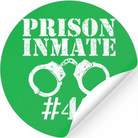 Prison Inmate 42 Handcuffs Prisoner Jail Gift Stickers