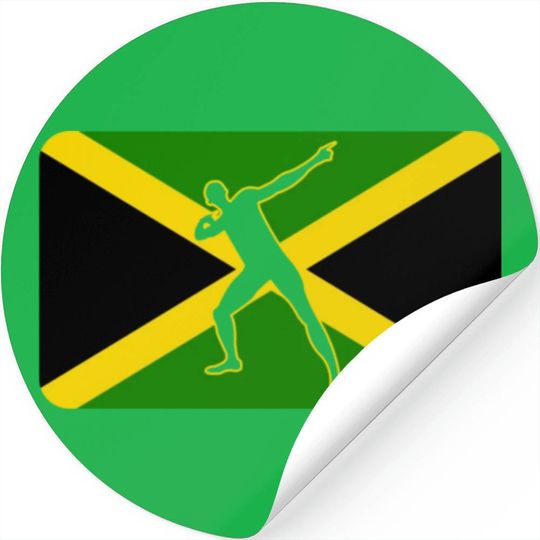 Usain Bolt Jamaica Stickers