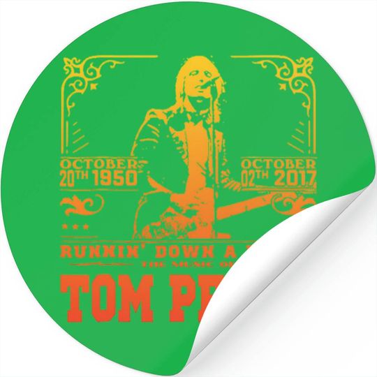 Retro Vintage Tom Petty Country Music Essential Stickers