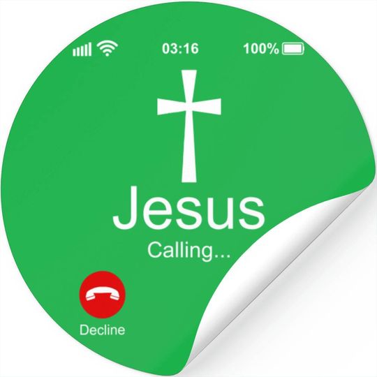 Jesus Is Calling Christian Sticker