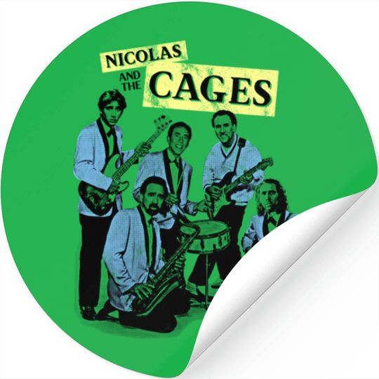 Nicolas And The Cages (Nic Cage Band Sticker) - Nicolas Cage - Stickers