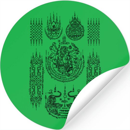 Sak Yant Traditional Thai Tattoo V03 - Sak Yant - Stickers