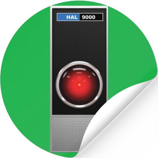 HAL 9000 Stickers From 2001: A Space Odyssey - White Version - 2001 A ...