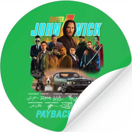 John Wick 4 Movie Stickers, Keanu Reeves Stickers, John Wick: Chapter 4 ...