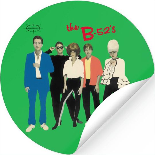 B52s Mens Stickers | Rock Lobster Album Cover Graphic Stickers