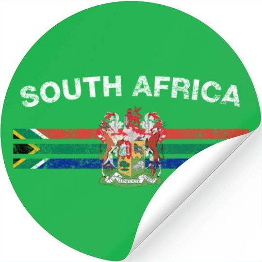 South African Flag Stickers - South African Emblem