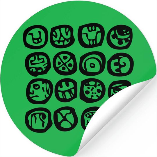 Maya Symbols - Mayan Script - Mayan Glyphs