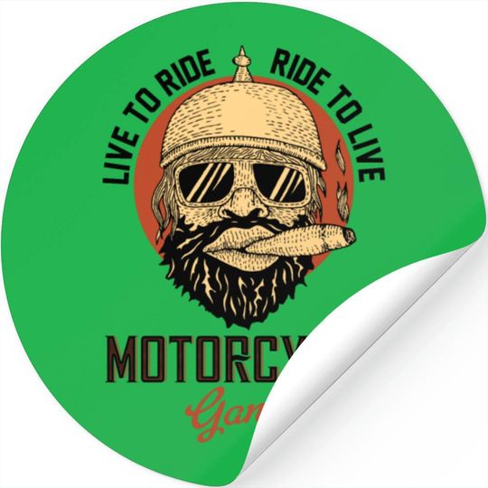 Motorcycle Gangs Motto Live To Ride Logo Symbol