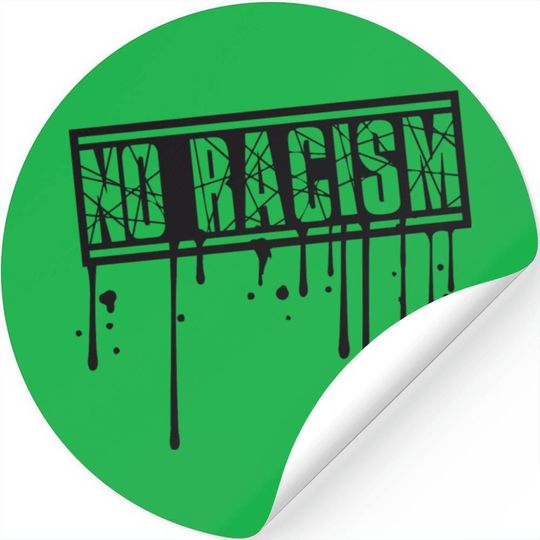 Stamp Drop Graffiti Spray No Racism Logo Text Agai