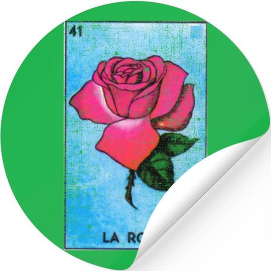 La Rosa Loteria Mexican Bingo Card Stickers