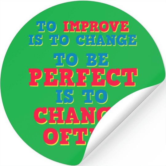 Motivational & Hilarious Improve Stickers Design TO