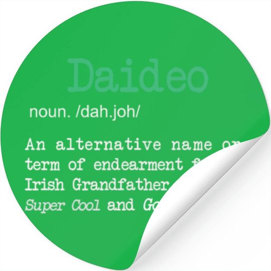 Funny Daideo Definition For An Irish Grandpa