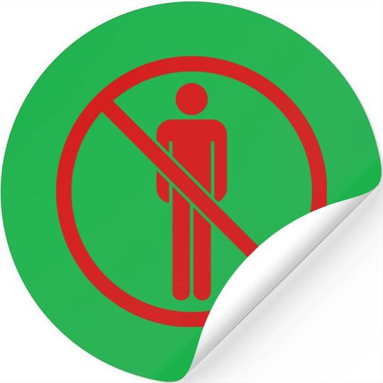 No People Zone Forbidden Sign Area Pictogram Man F