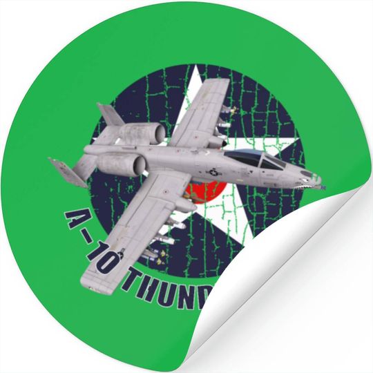 A10 Thunderbolt II WW2 Plane Warplane Warbird Stickers
