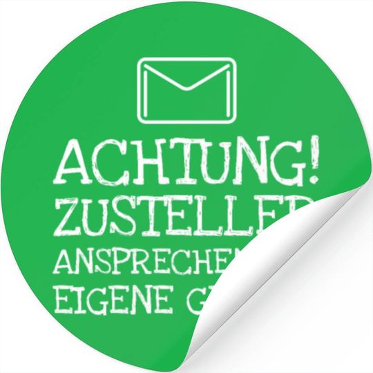 Achtung! Zusteller Ansprechen Auf Eigene Gefahr