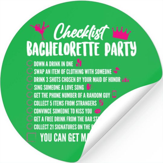 Bachelorette Party Checklist - Bride Squad
