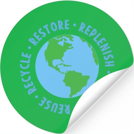 Earth Day Restore Replenish Reduce Reuse Recycle
