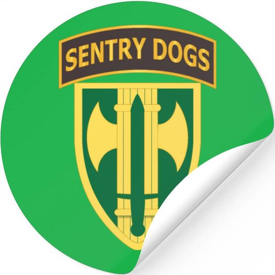 Army 18th MP Brigade Sentry Dogs Tab Wo Txt