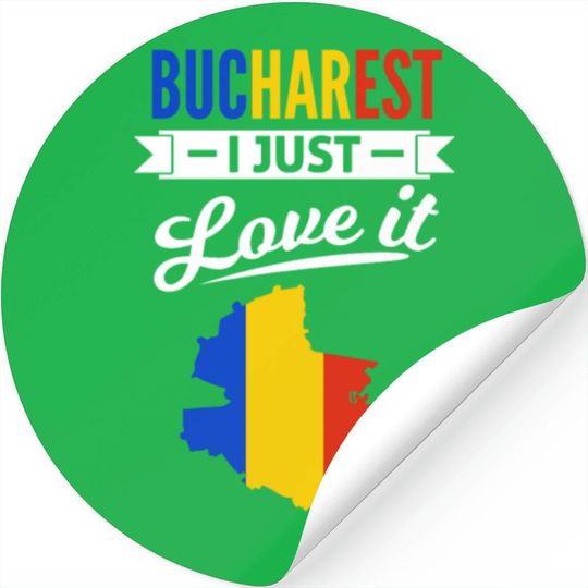 Bucharest Map I Love Romania