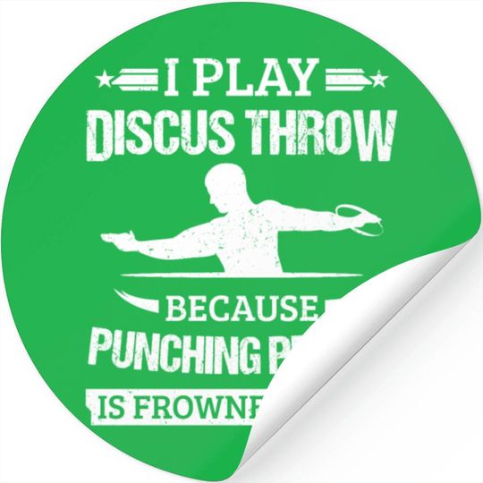 Funny Athlete Discus Throw Track And Field Men