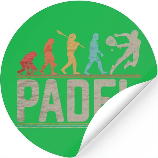 Padel Evolution Of Man Vintage Padel Tennis Player