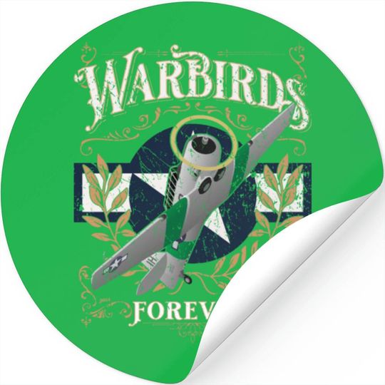 Vintage Warbirds Forever Classic WWII Aircraft Stickers