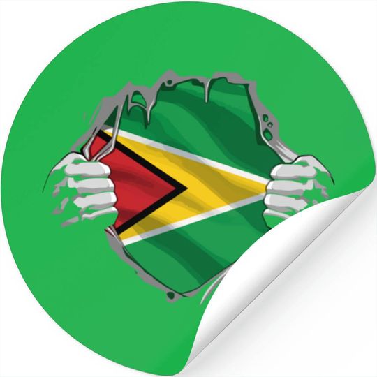 Super Guyanese Heritage Stickers Guyana Roots Flag Gi