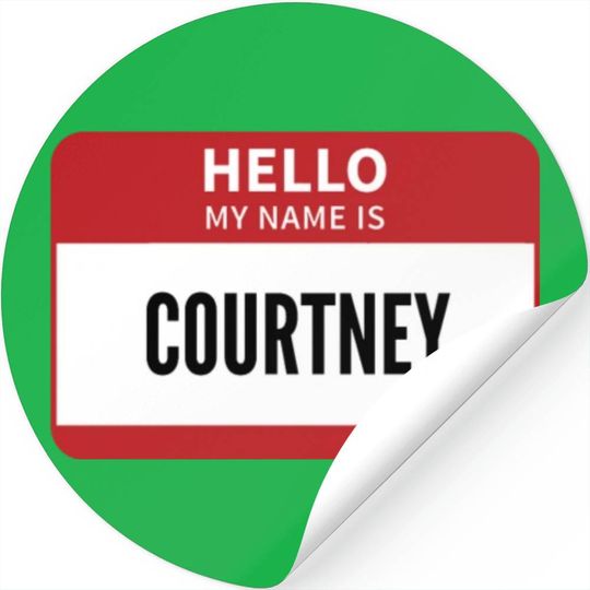 Courtney Name Tag, Hello My Name Is Courtney