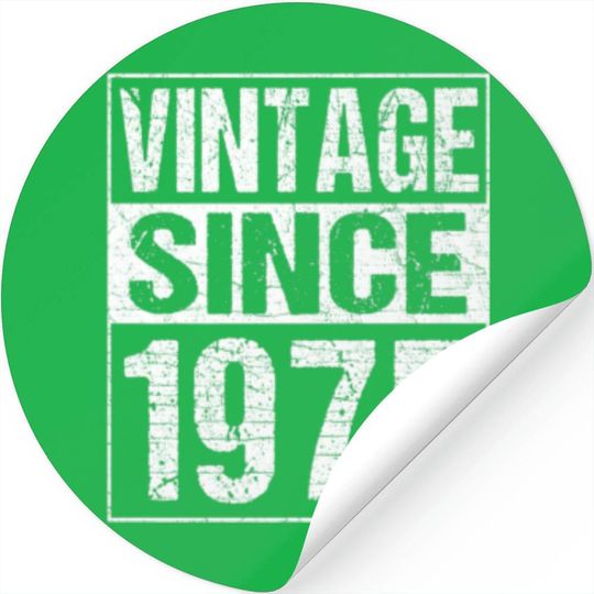 Vintage Since 1975 47Th Birthday Party 47 Years Ol Stickers