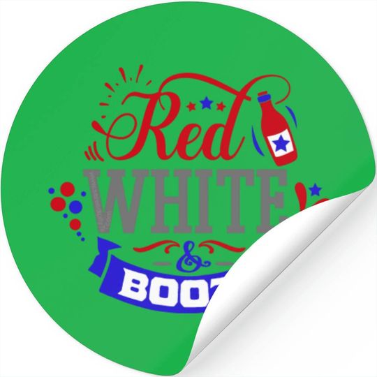 Red White And Booze Stickers