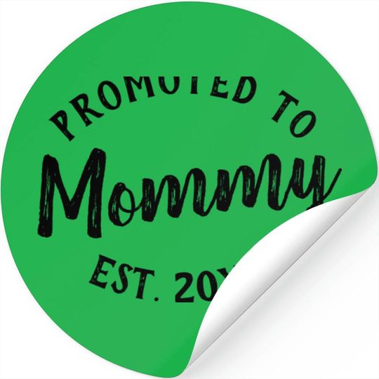 Personalized Promoted To Mommy New Mother Stickers