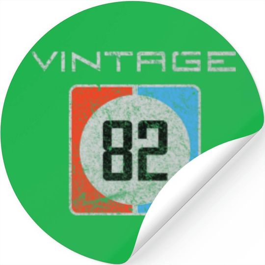 Vintage 82 Racing Car Number Style Car Guy 40Th Bi Stickers