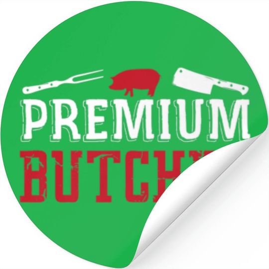 Butcher Meat Cooking Slaughter BBQ Butchery Stickers