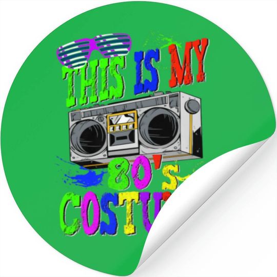 This Is My 80S Costume 80S Party Stickers