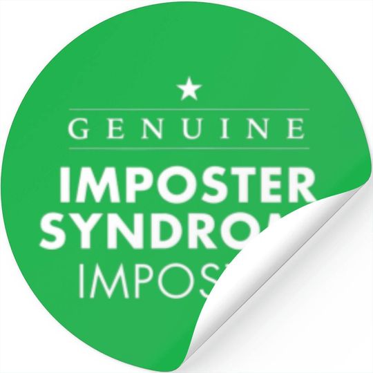 Imposter Syndrome Psychology Fraud Fake Phenomenon Stickers