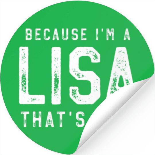 My Name Is Lisa Funny Name Tag Stickers