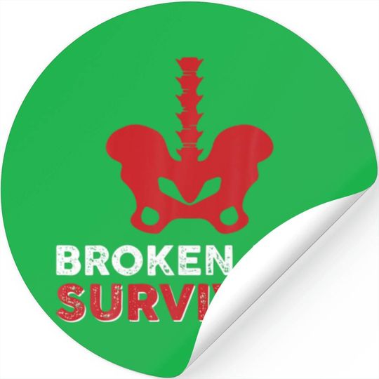 Broken Hip Survivor Funny Injury Survivor Get Well Stickers