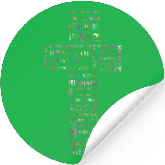 Names Of Jesus Cross Stickers