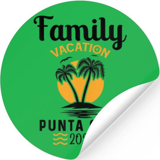 Punta Cana Family Vacation 2021 Matching Dominican Stickers