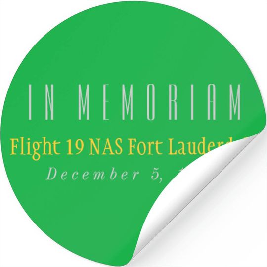 In Memoriam Flight 19 Stickers